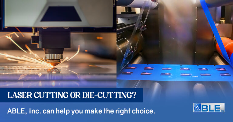 The Difference Between Laser Cutting and Die Cutting - ABLE Converting